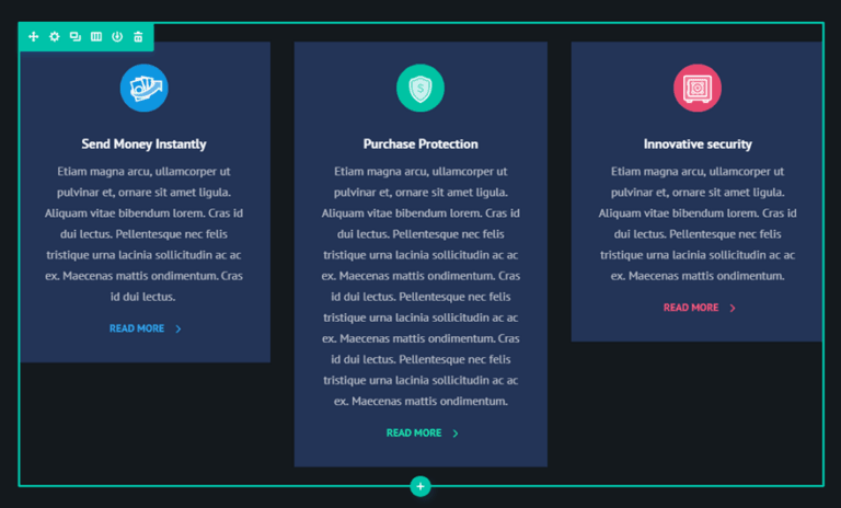How to align rows and columns in DIVI Builder