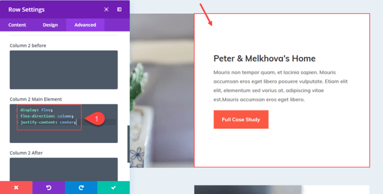 How to align rows and columns in DIVI Builder